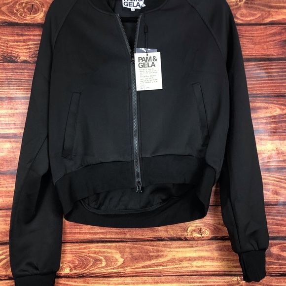 Pam & Gela | Jackets & Coats | Pam Gela Stone Rainbow Track Jacket | Poshmark